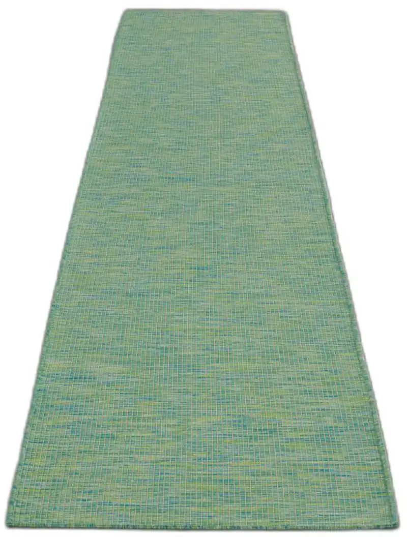 12' Blue Power Loom Runner Rug - 12' Runner - Runner | RayneCraft.com